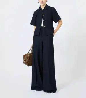 Max Mara Cotton Wide-leg Trousers