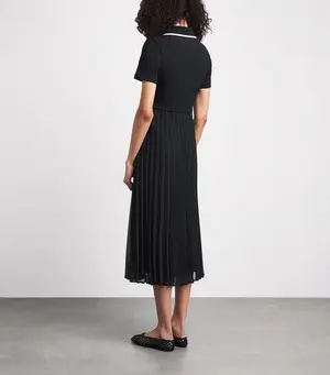 Claudie Pierlot Knitted Pleated Midi Dress