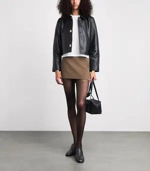 Claudie Pierlot Leather Turn-lock Jacket