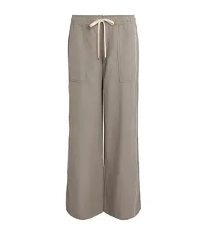 7 For All Mankind Wide-leg Utility Trousers - Beige
