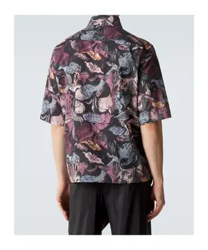 LEMAIRE Floral Pattern Cotton Shirt