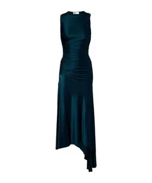 Victoria Beckham Round-neck Sleeveless Dress - Black