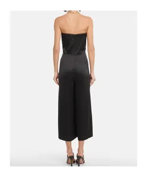 Vince Wide-leged Off-the-shoulder Satin Bodysuit