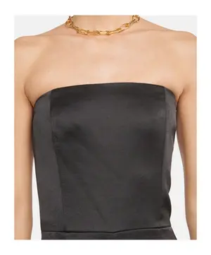 Vince Wide-leged Off-the-shoulder Satin Bodysuit