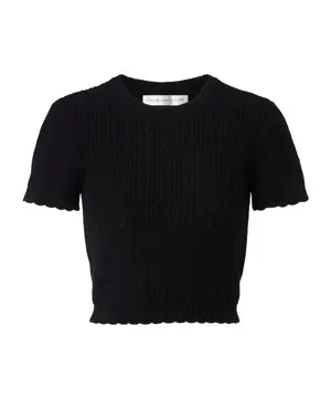 FRAME The Getaway Cashmere Crop Top