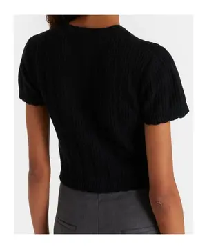 FRAME The Getaway Cashmere Crop Top