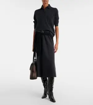 Jardin Des Orangers Wool And Cashmere Polo Sweater