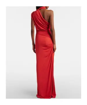 Christopher Esber Cutout Draped One-shoulder Gown