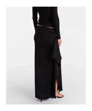 Christopher Esber Asymmetric Draped Jersey Maxi Skirt