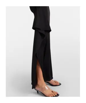 Christopher Esber Asymmetric Draped Jersey Maxi Skirt