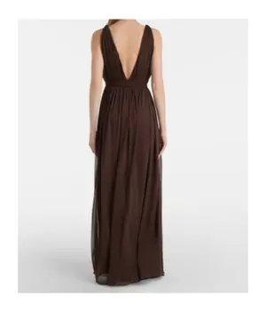 Tory Burch Belted Jersey Maxi Dress