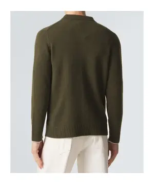 Arch4 Pure Cashmere Cardigan With Polo Collar
