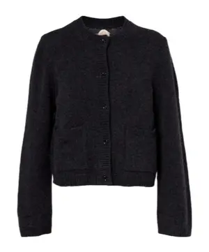 Jardin Des Orangers Round-neck Knitted Cardigan - Black