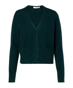 Vince Wool And Cashmere-blend Cardigan - Black