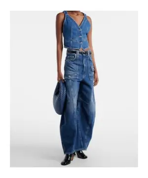Sportmax V-neck Denim Vest
