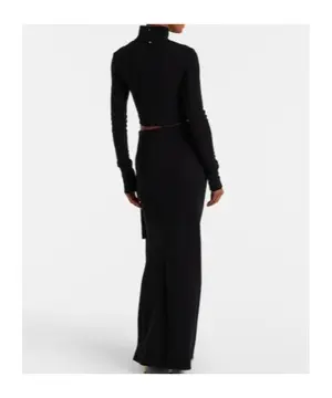Sportmax Cutout Jersey Maxi Dress