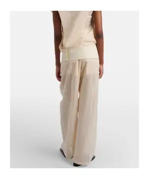 Sportmax Cotton Voile Wide-leg Pants