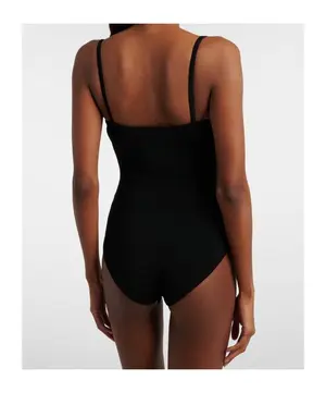 Christopher Esber Odessa Cutout Embellished Ribbed-knit Bodysuit