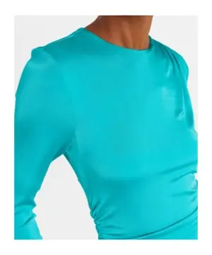 Carolina Herrera Ruched Jersey Midi Dress