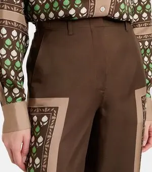 Tory Burch Printed Silk Twill Palazzo Pants