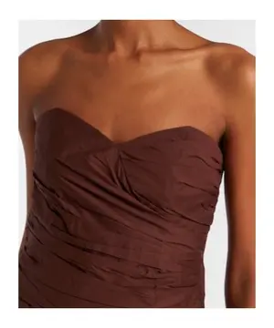 ADRIANA DEGREAS Strapless Cotton Top
