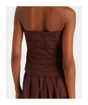 ADRIANA DEGREAS Strapless Cotton Top