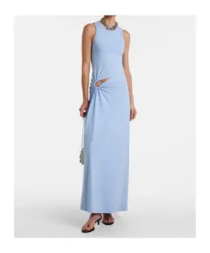 Rabanne Cutout Cotton-blend Maxi Dress