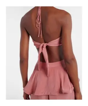 ADRIANA DEGREAS Halterneck Bikini Top