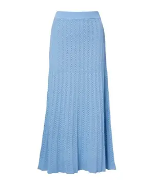 Rebecca Vallance Natalie Pointelle Knit Midi Skirt