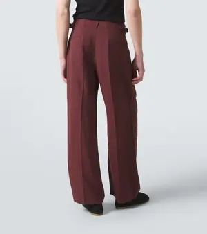 LEMAIRE Pleated Gabardine Wide-leg Pants