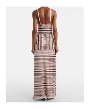 AYA MUSE Aella Knitted Striped Maxi Dress