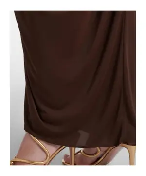 ADRIANA DEGREAS Draped Maxi Dress