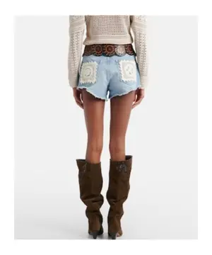 Alanui Denim Shorts With Belt Loops
