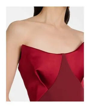 SAFIYAA LONDON Drew Crêpe Corset Gown