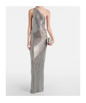 SELF-PORTRAIT Embellished One-shoulder Gown