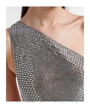 SELF-PORTRAIT Embellished One-shoulder Gown