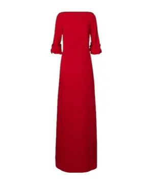 SAFIYAA LONDON Danica Crêpe Gown - Red