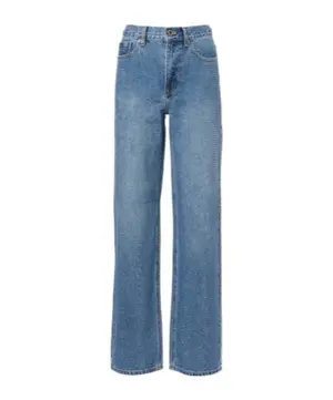 SELF-PORTRAIT Embellished High-rise Straight Jeans - Blue