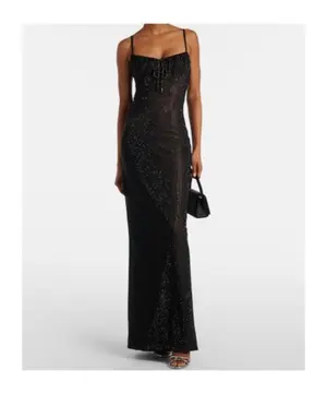 AREA Crystal-embellished Gown