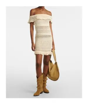 Isabel Marant Étoile Zoa Crochet Cotton-blend Minidress