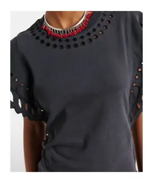 Isabel Marant Étoile Orlane Embroidered Cotton Minidress