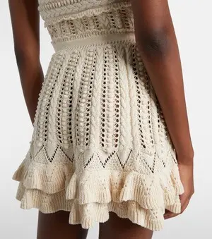 Isabel Marant Étoile Nelle Cotton Crochet Miniskirt