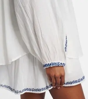 Isabel Marant Étoile Embroidered Cotton Blouse