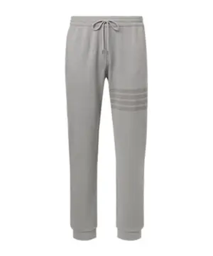 Thom Browne 4-bar Cotton Sweatpants - Gray