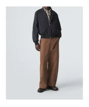 Studio Nicholson Bosworth Cotton Twill Wide-leg Pants