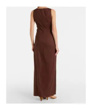 Staud Costa Linen-blend Maxi Dress