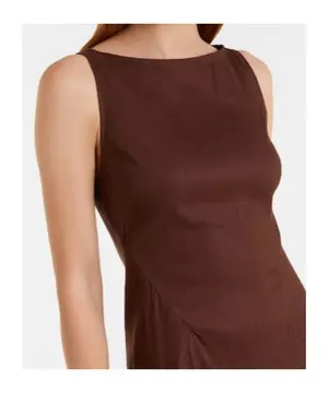 Staud Costa Linen-blend Maxi Dress