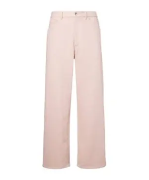 Auralee Silk Wide-leg Jeans - Nude