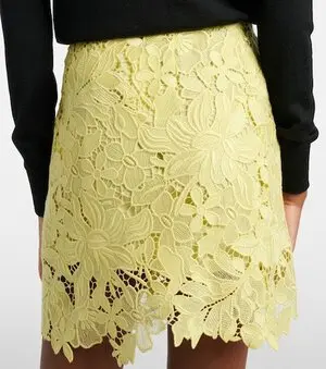 Sportmax Bora Floral Lace Miniskirt