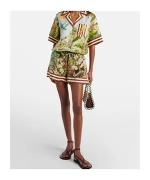 ALEMAIS Printed Linen Shirt